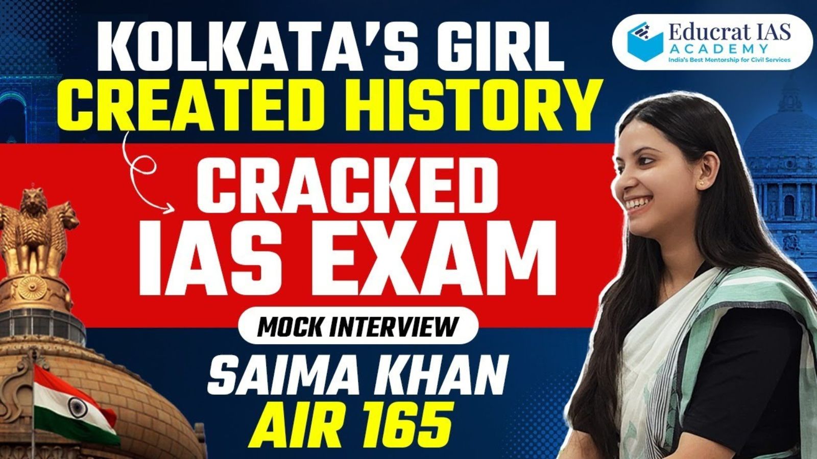 UPSC Topper Saima Khan AIR 165 UPSC 2023 Topper Answers | Educrat IAS ...